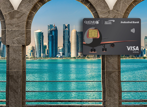 Get the IndusInd Bank Avios Visa Infinite Credit Card | Qatar Airways