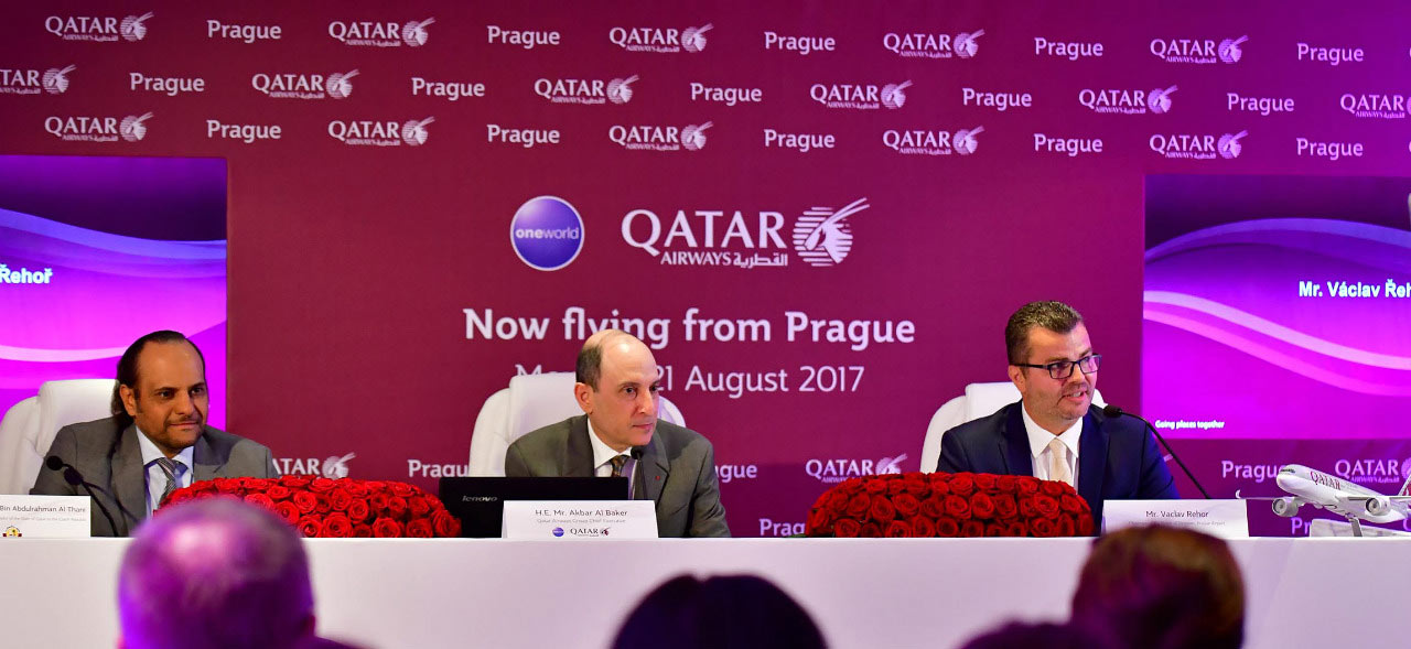 QATAR AIRWAYS HOSTS PRESS CONFERENCE IN PRAGUE TO CELEBRATE ITS ...